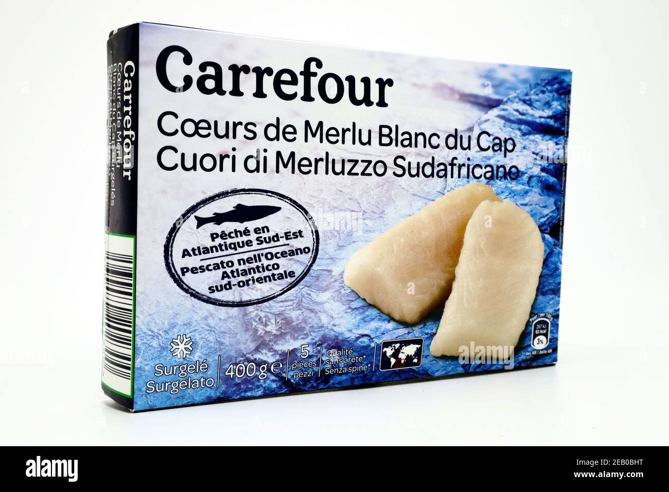 South African Cod sold by Carrefour Supermarket chain Stock Photo - Alamy