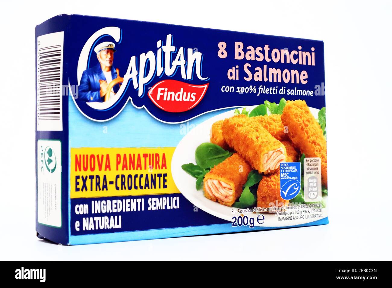 Captain FINDUS Fingers Salmon in Crispy Breadcrumbs. Findus is a frozen ...