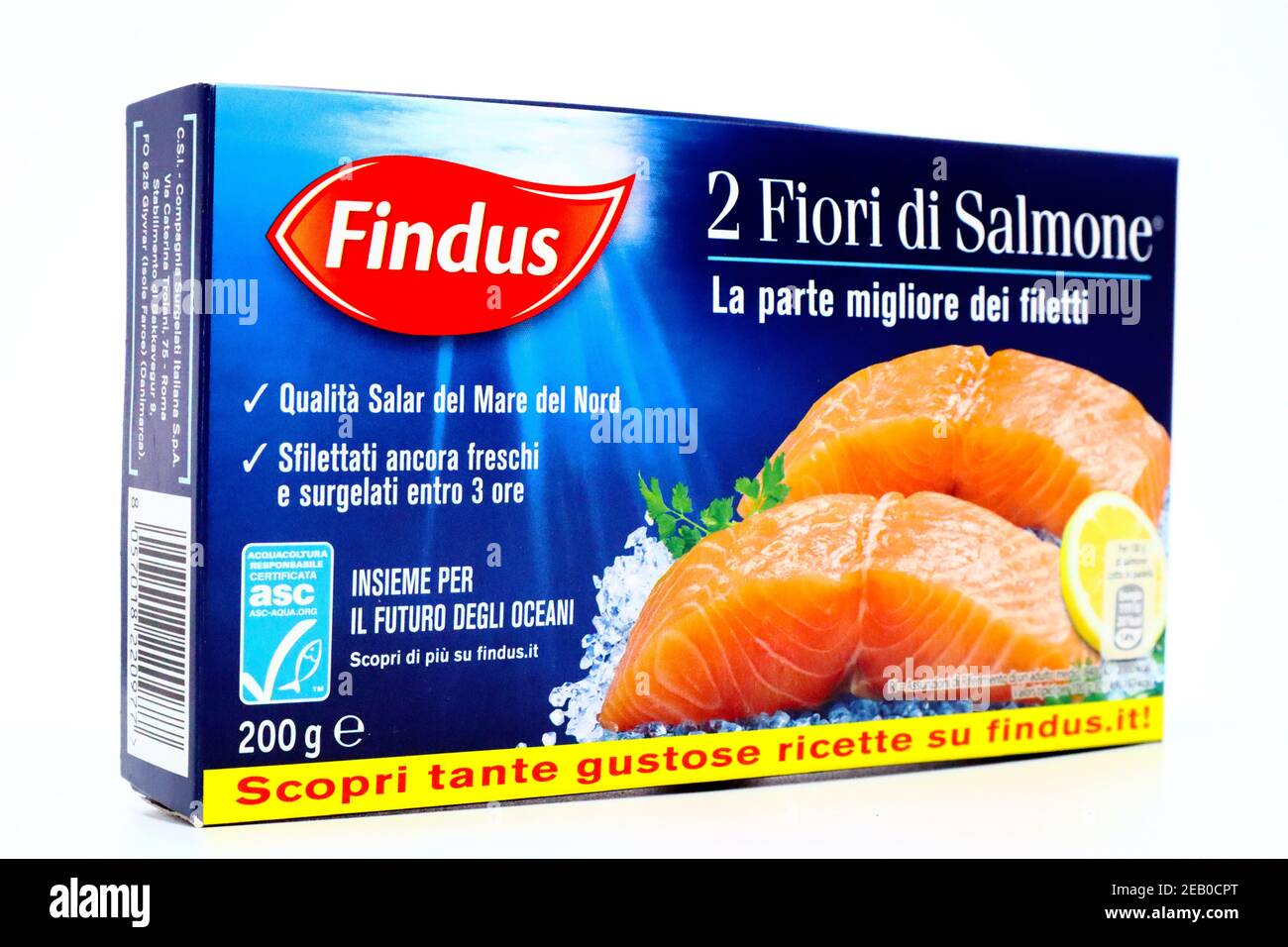 FINDUS Salmon fillets. Findus is a frozen food brand of Nomad Foods ...