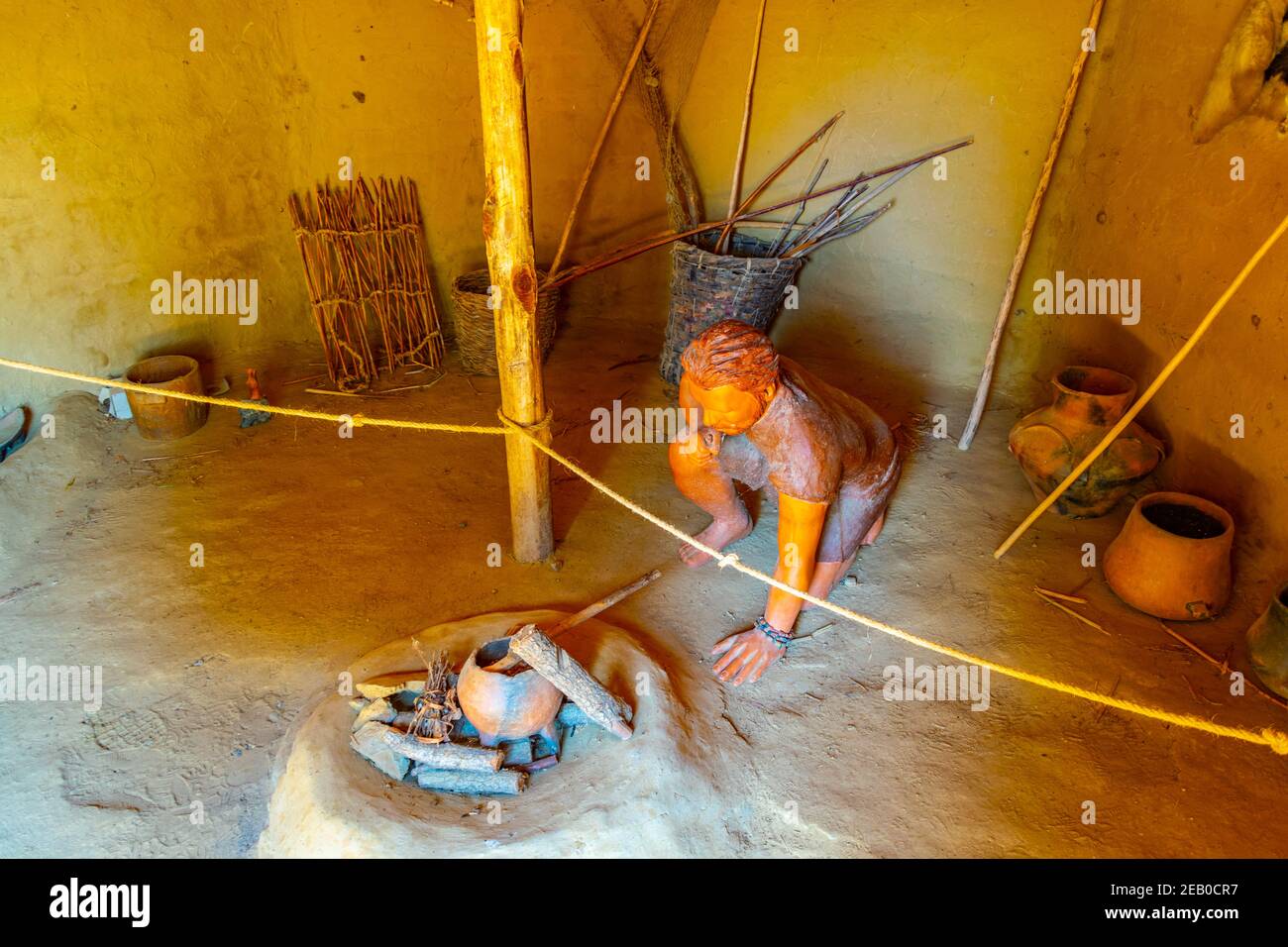 Reconstruction interior neolithic house hi-res stock photography and ...