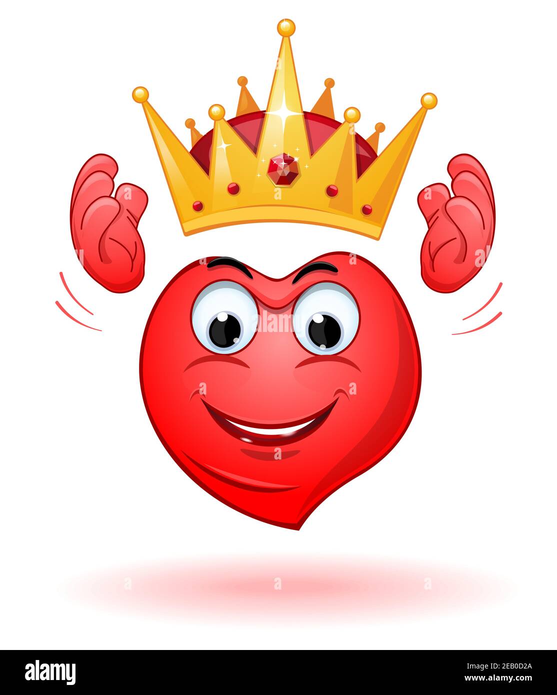 Heart above head Stock Vector Images - Alamy