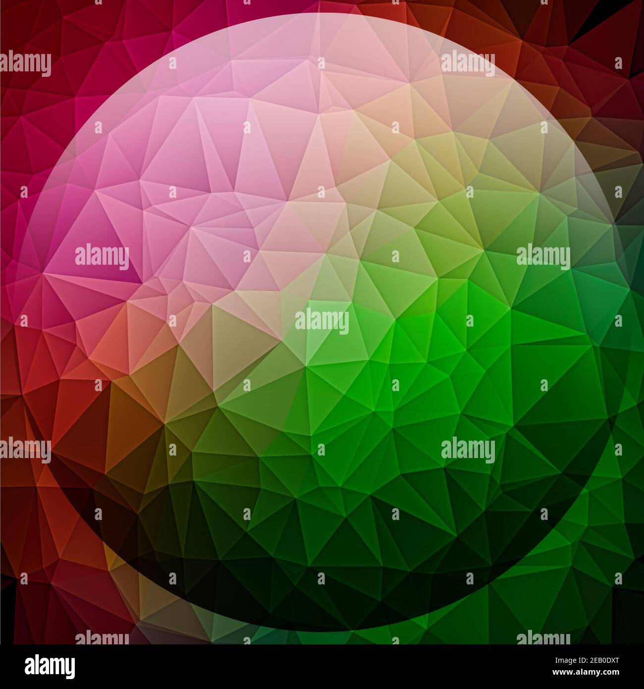 3D render pattern background with colorful polygonal ball Stock Photo ...