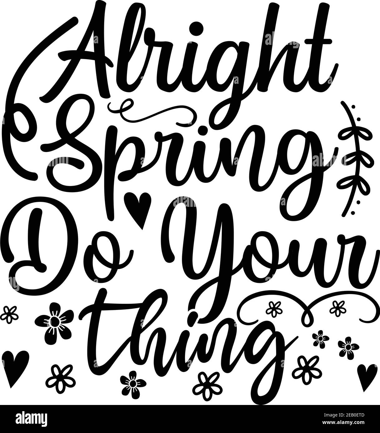 Spring thing Black and White Stock Photos & Images - Alamy