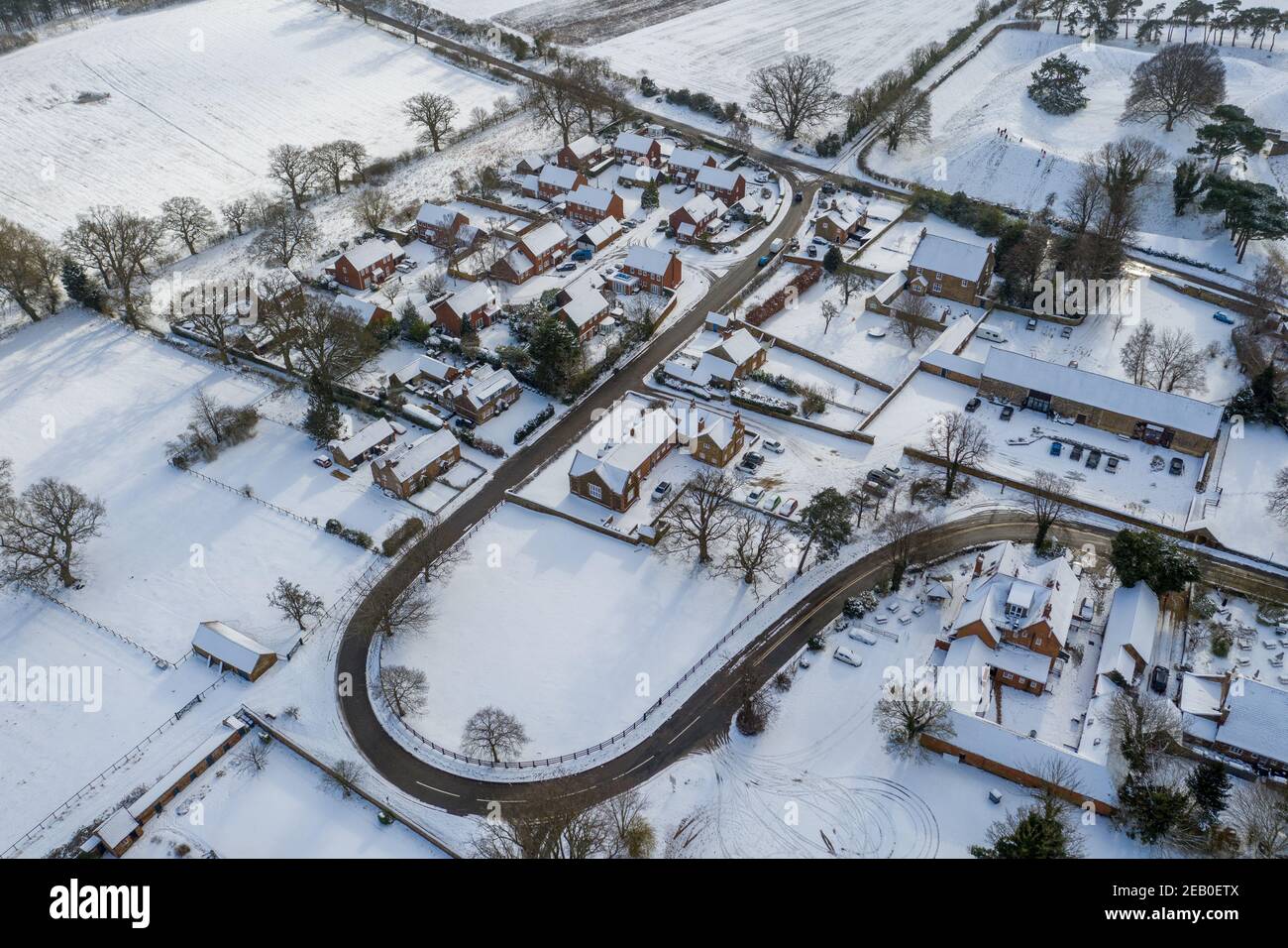 Snow at sandringham estate hi-res stock photography and images - Alamy
