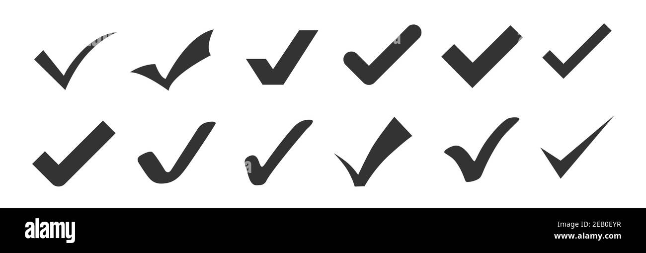 Checkbox flat icons on Cut Out Stock Images & Pictures - Alamy