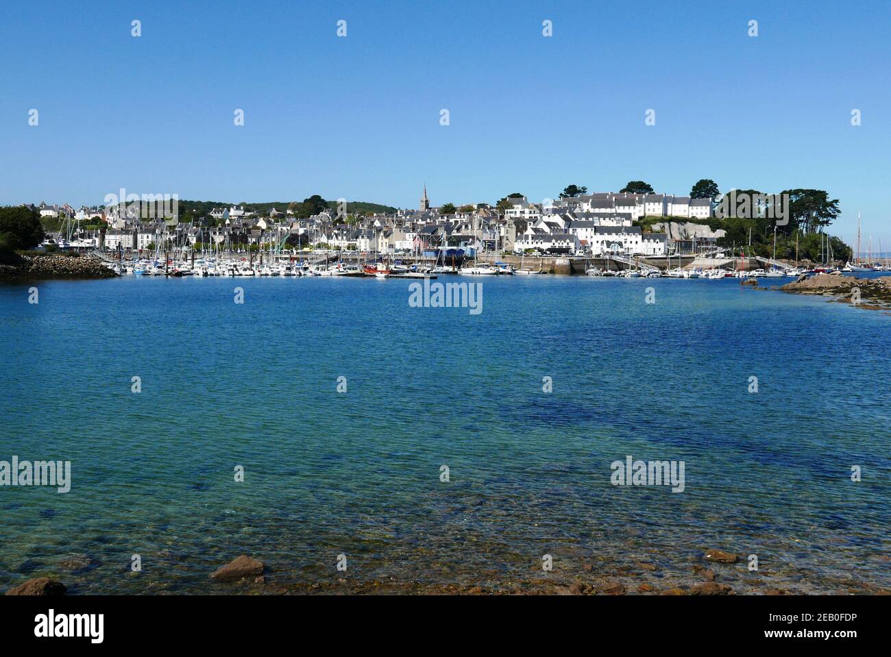 Le Treboul Harbour, Douarnenez, Finistere, Bretagne, Brittany, France ...