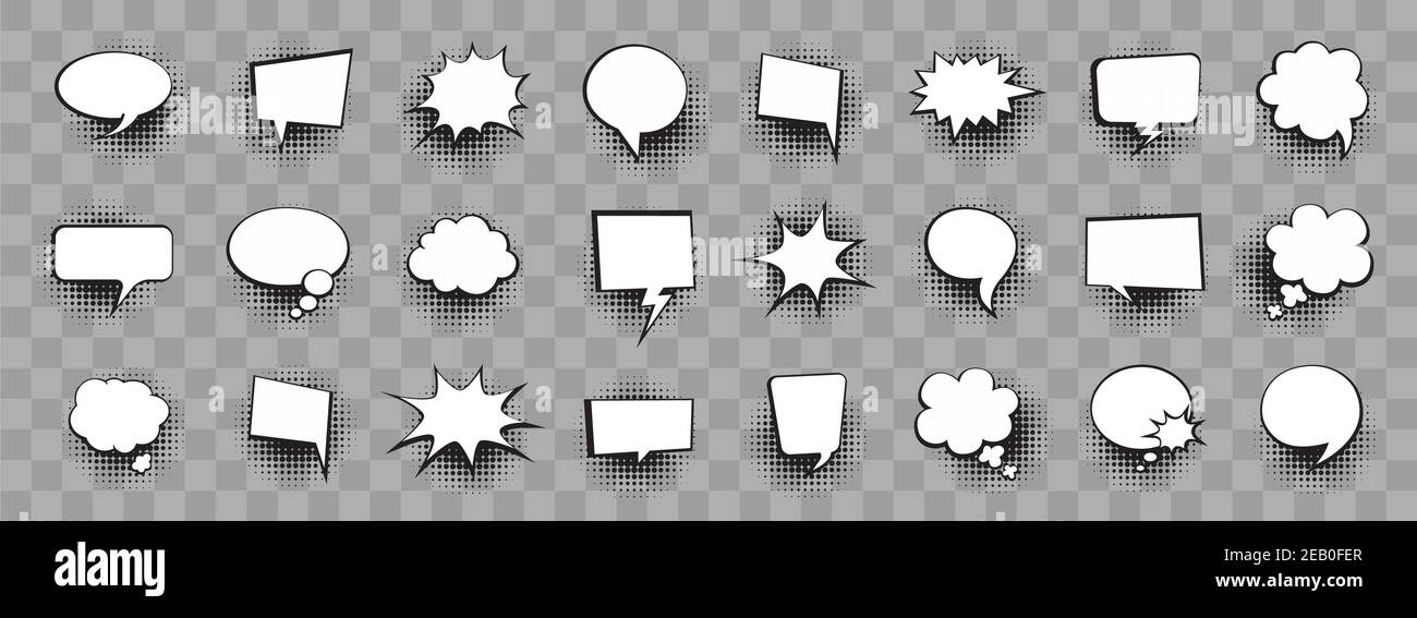 Comic bubbles comic strip background Stock Vector Images - Alamy