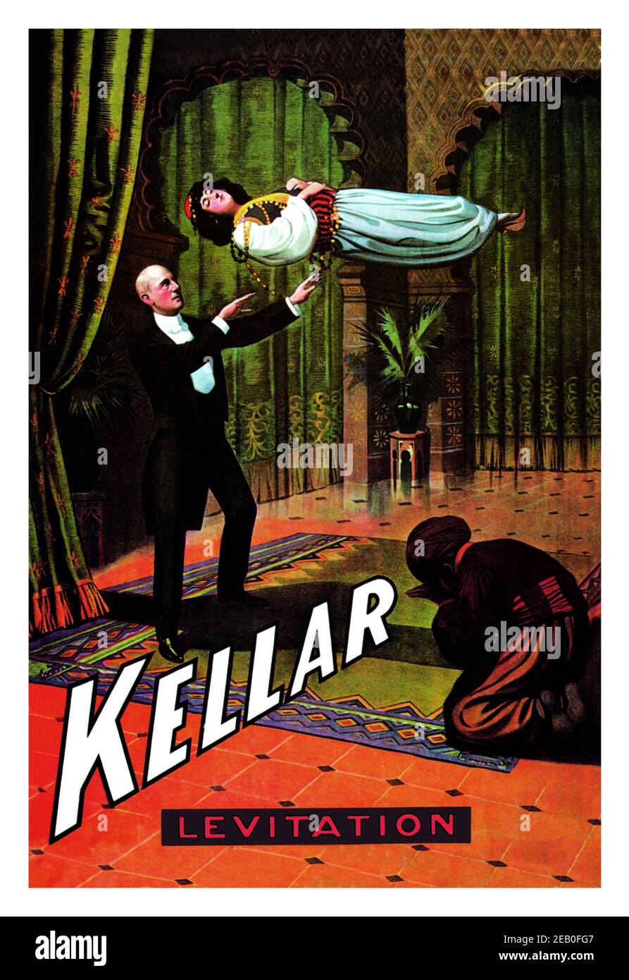 Magic trick levitation hi-res stock photography and images - Alamy