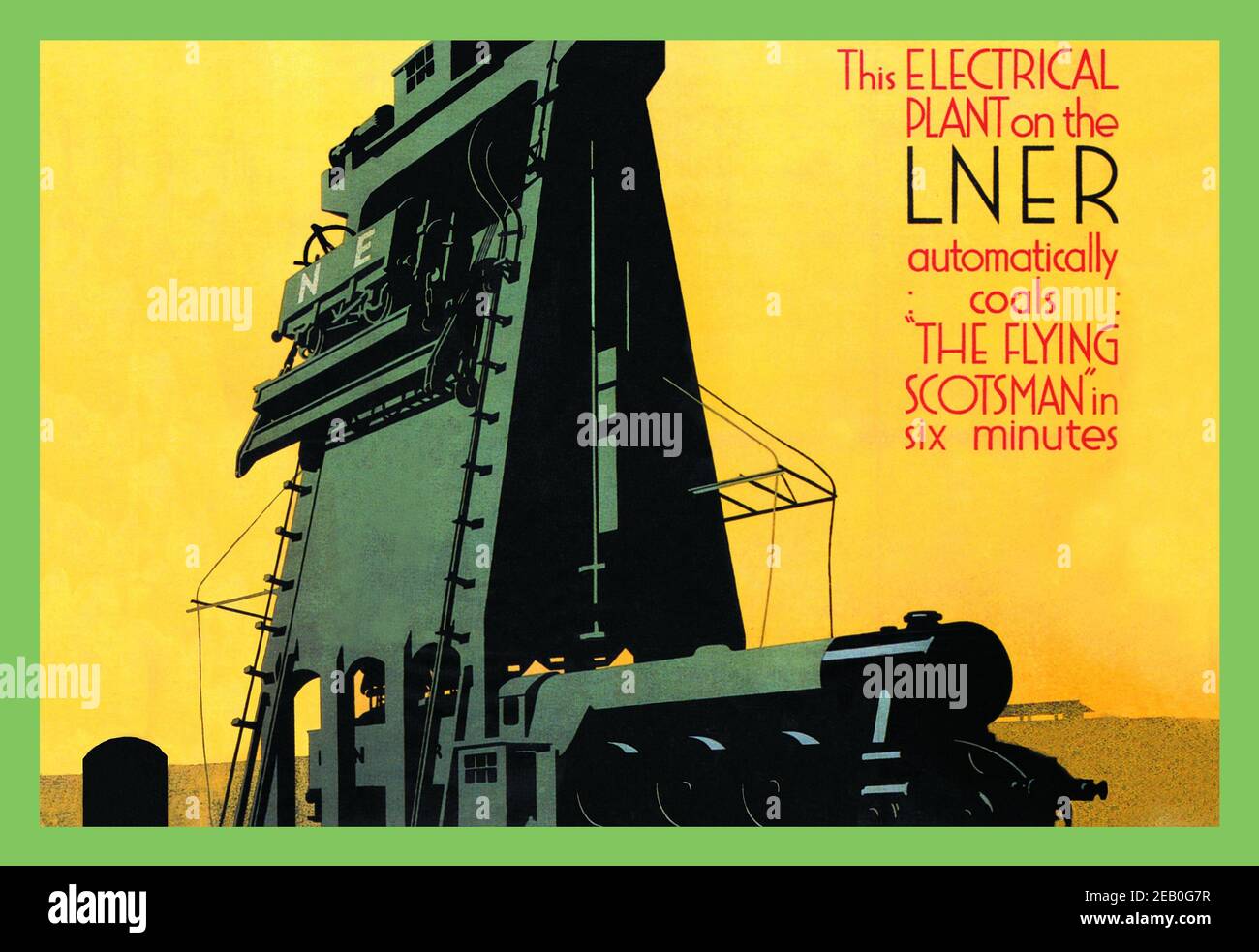 Automatic Coal in Six Minutes - "The Flying Scotsman Stock Photo - Alamy