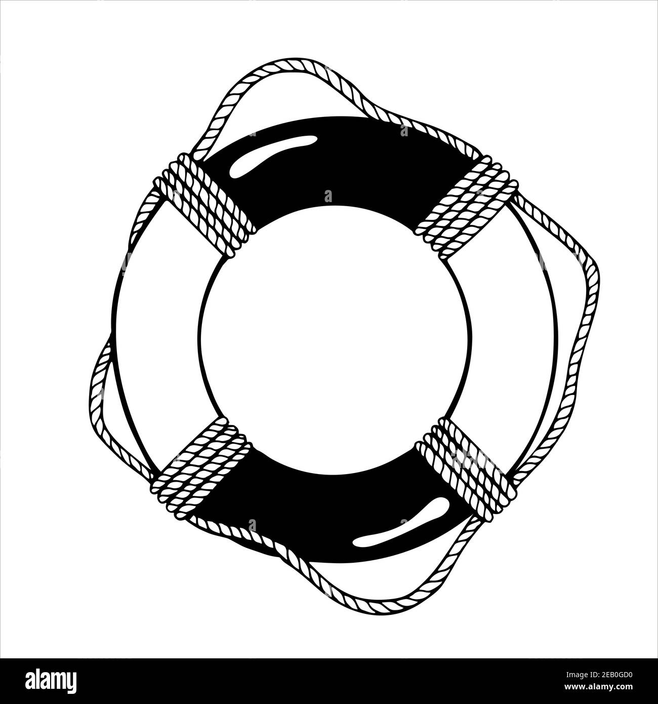 Life ring, hand drawn isolated vector illustration Stock Vector Image ...