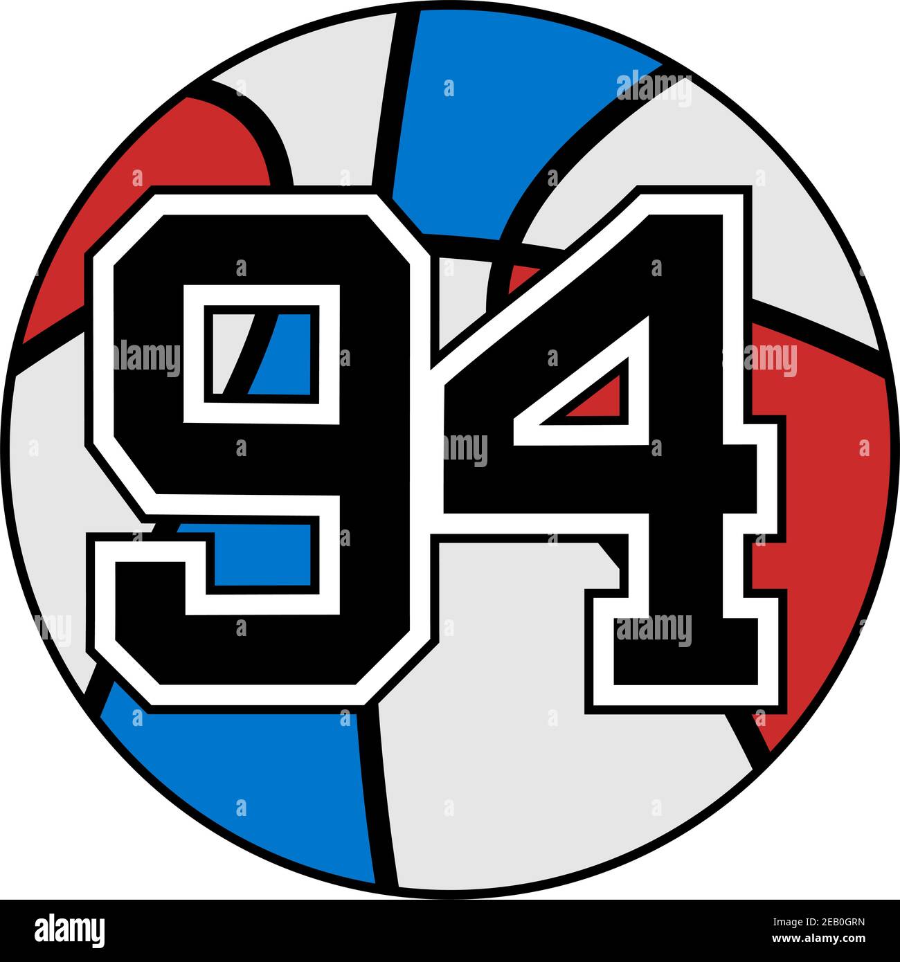 ball of basketball with the number 94 Stock Vector Image & Art - Alamy
