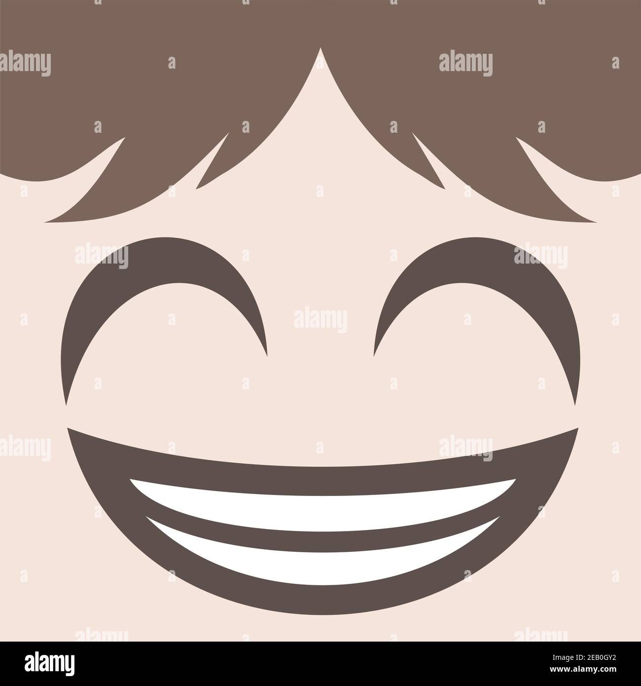 Smiling funny face draw Stock Vector Images - Alamy