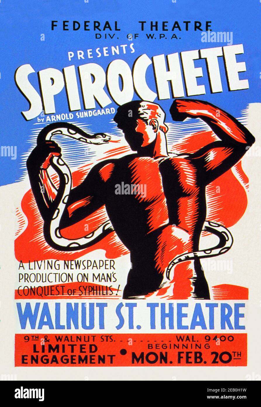 Spirochete Presented by the Federal Theater Division of WPA Stock Photo ...
