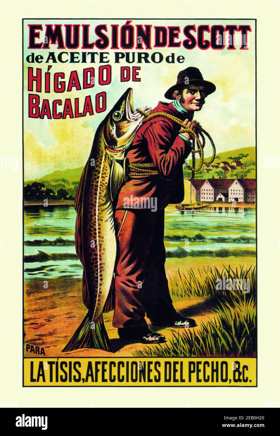 Scott's Emulsion of Cod Oil Stock Photo - Alamy