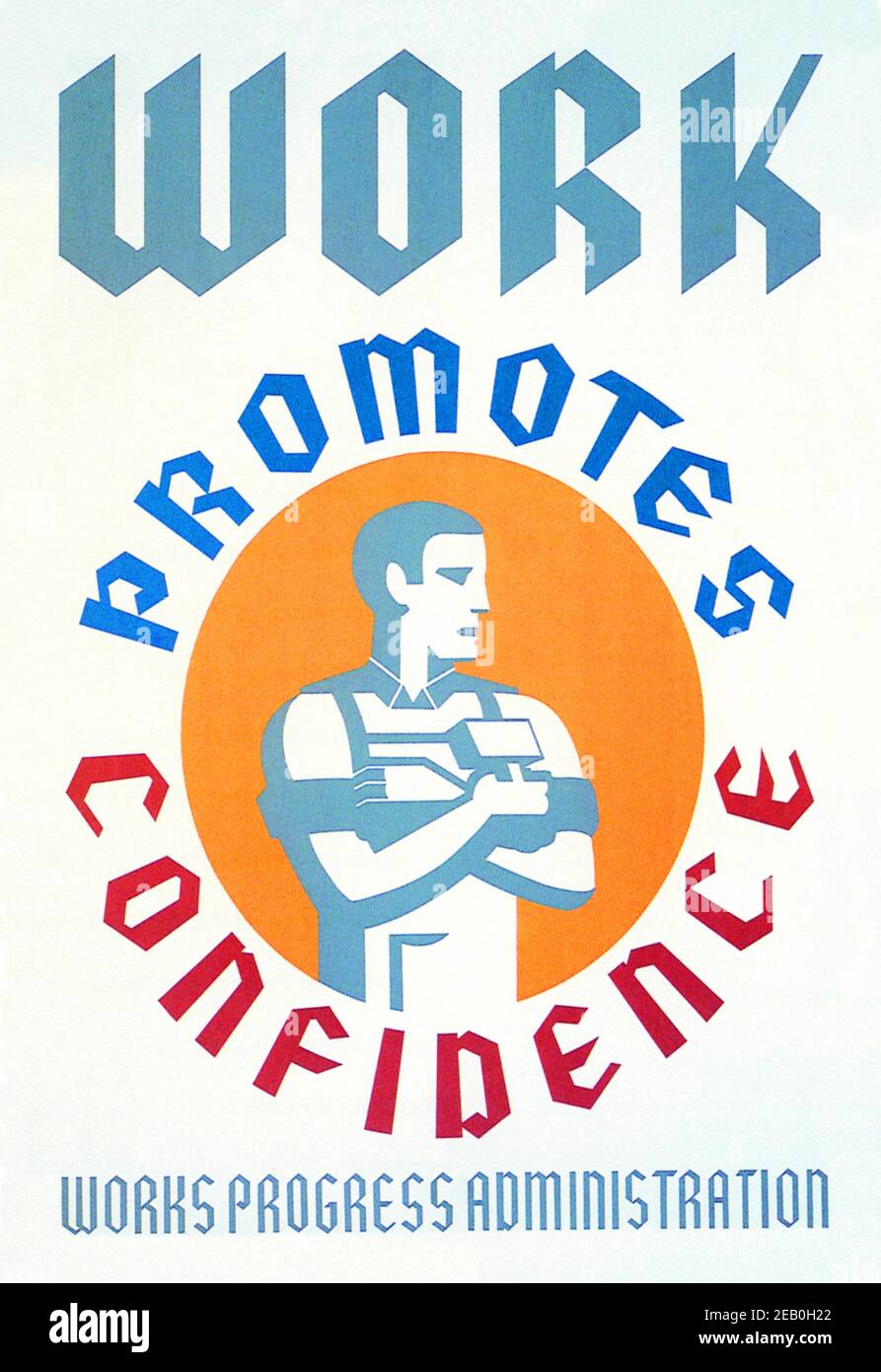 Work Promotes Confidence Stock Photo - Alamy