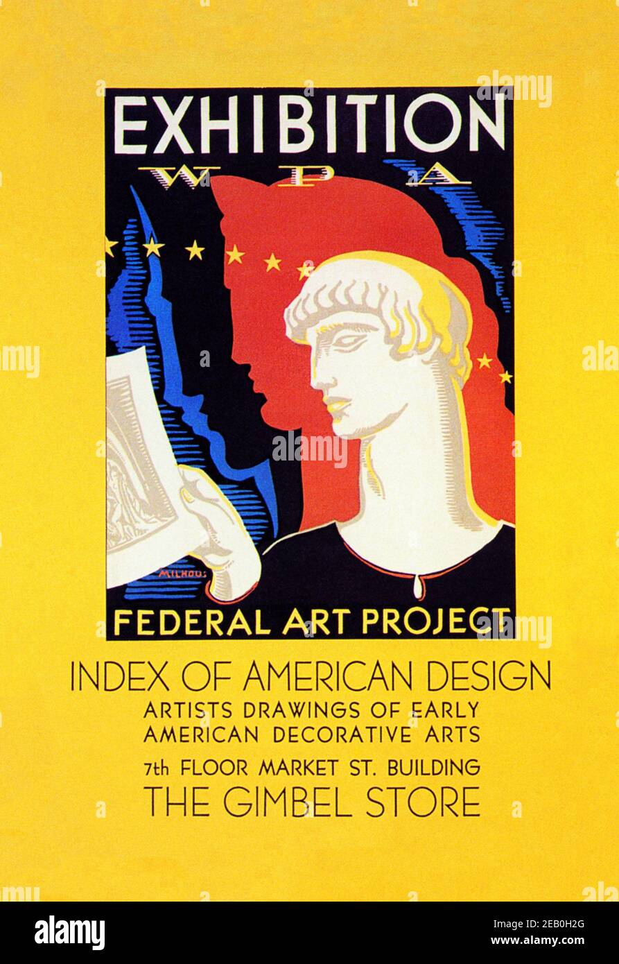 WPA Federal Art Project: Index of American Design Stock Photo - Alamy