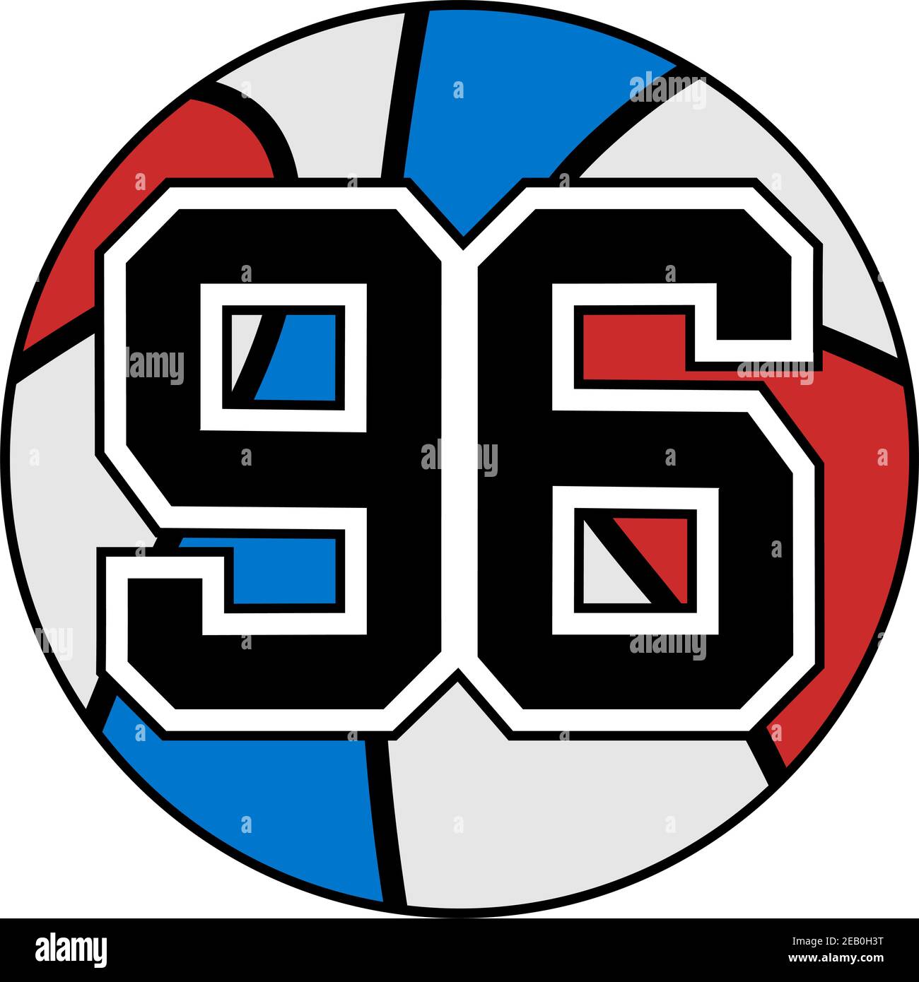 ball of basketball with the number 96 Stock Vector Image & Art - Alamy