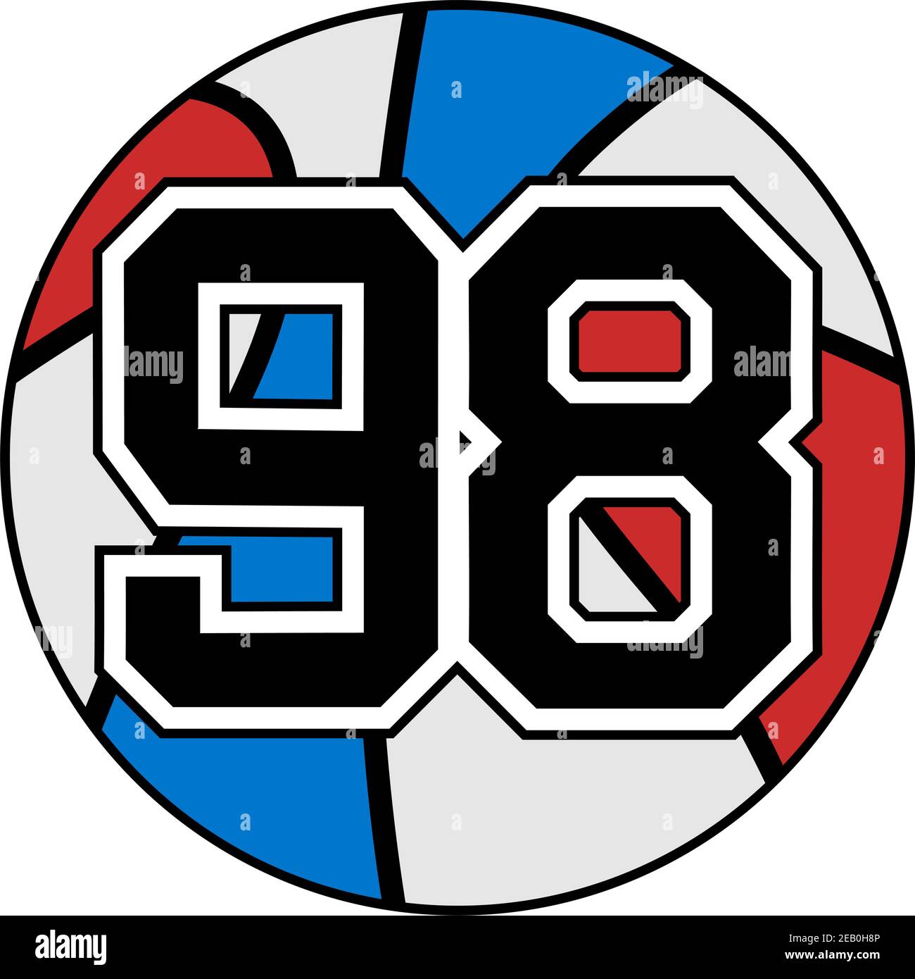 ball of basketball with the number 98 Stock Vector Image & Art - Alamy