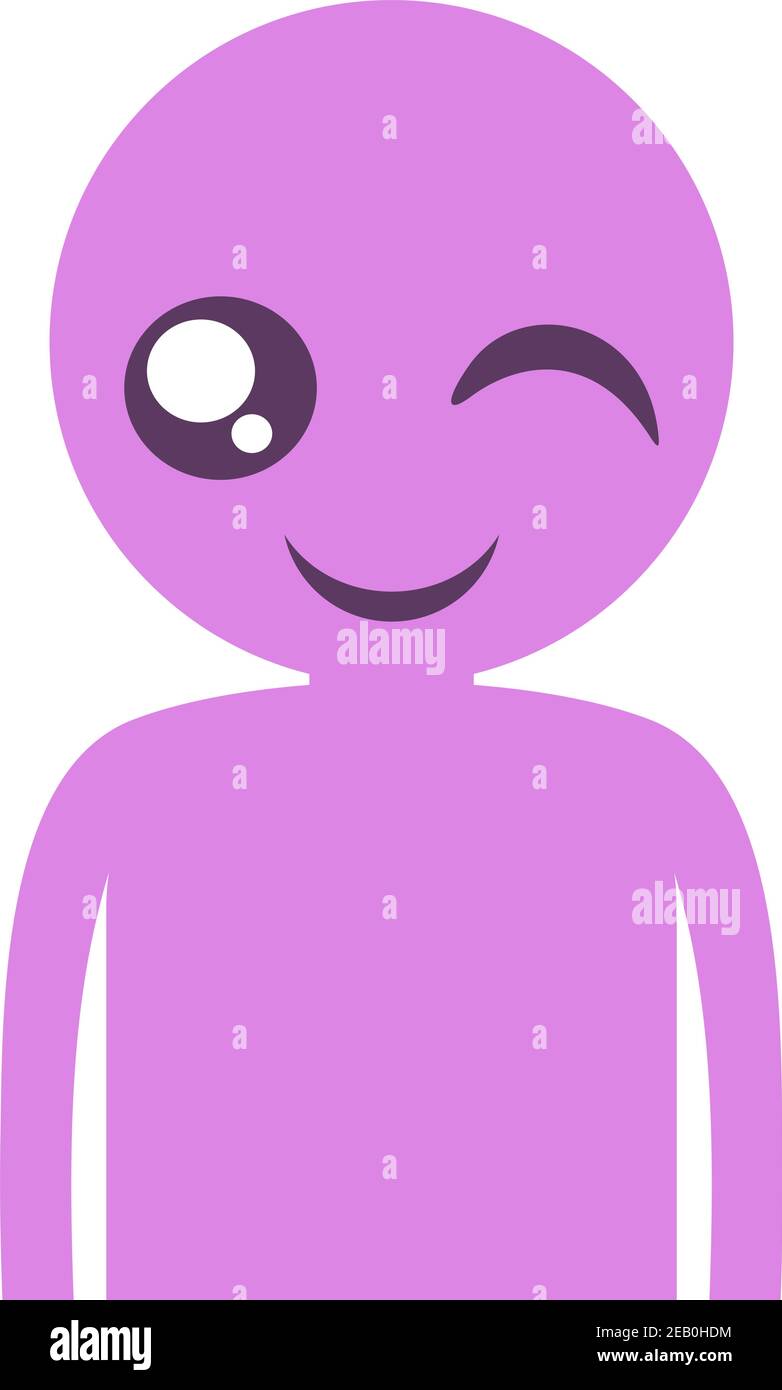 wink face expression Stock Vector Image & Art - Alamy