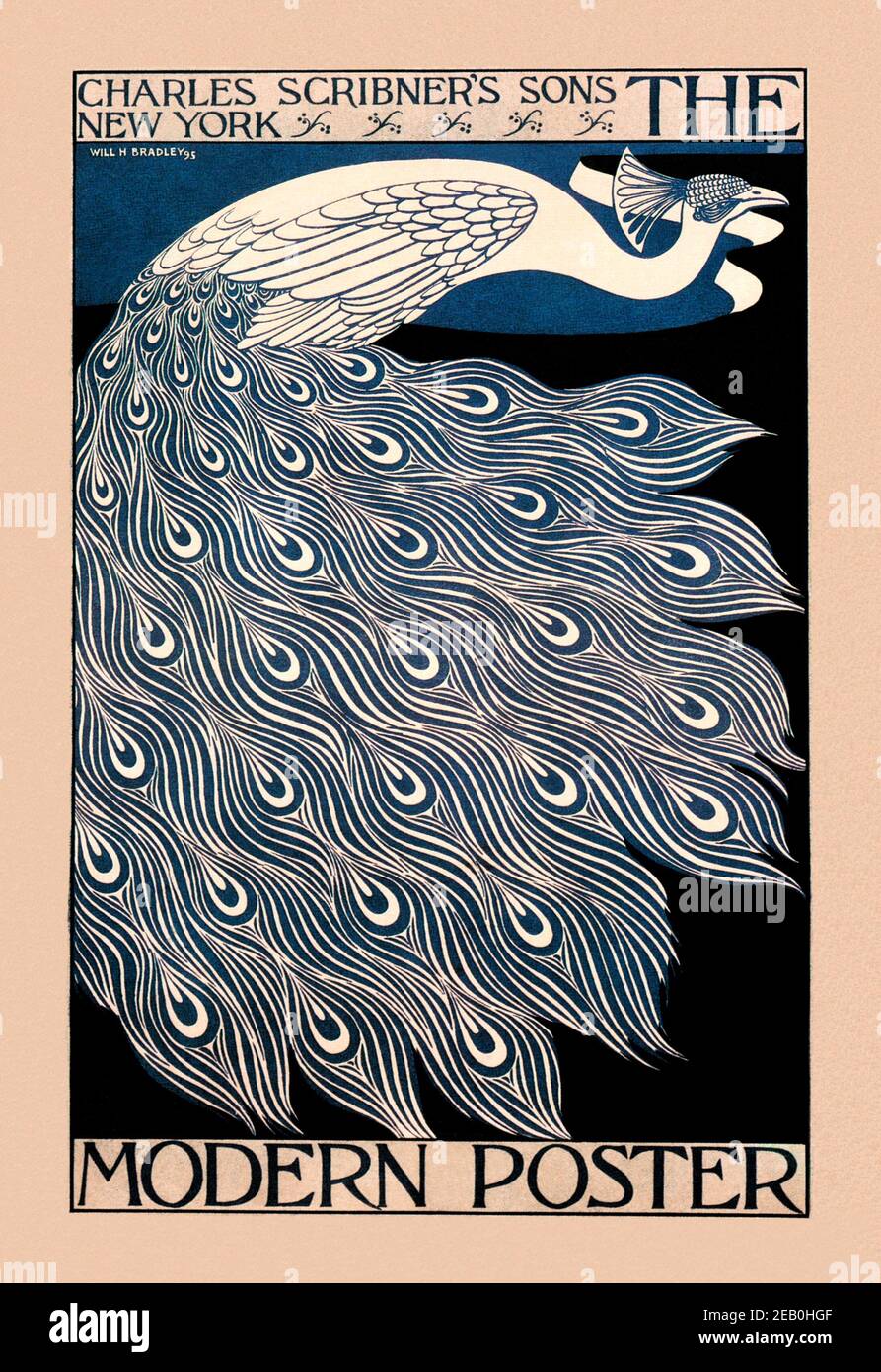 Modern Poster 1895 Stock Photo - Alamy