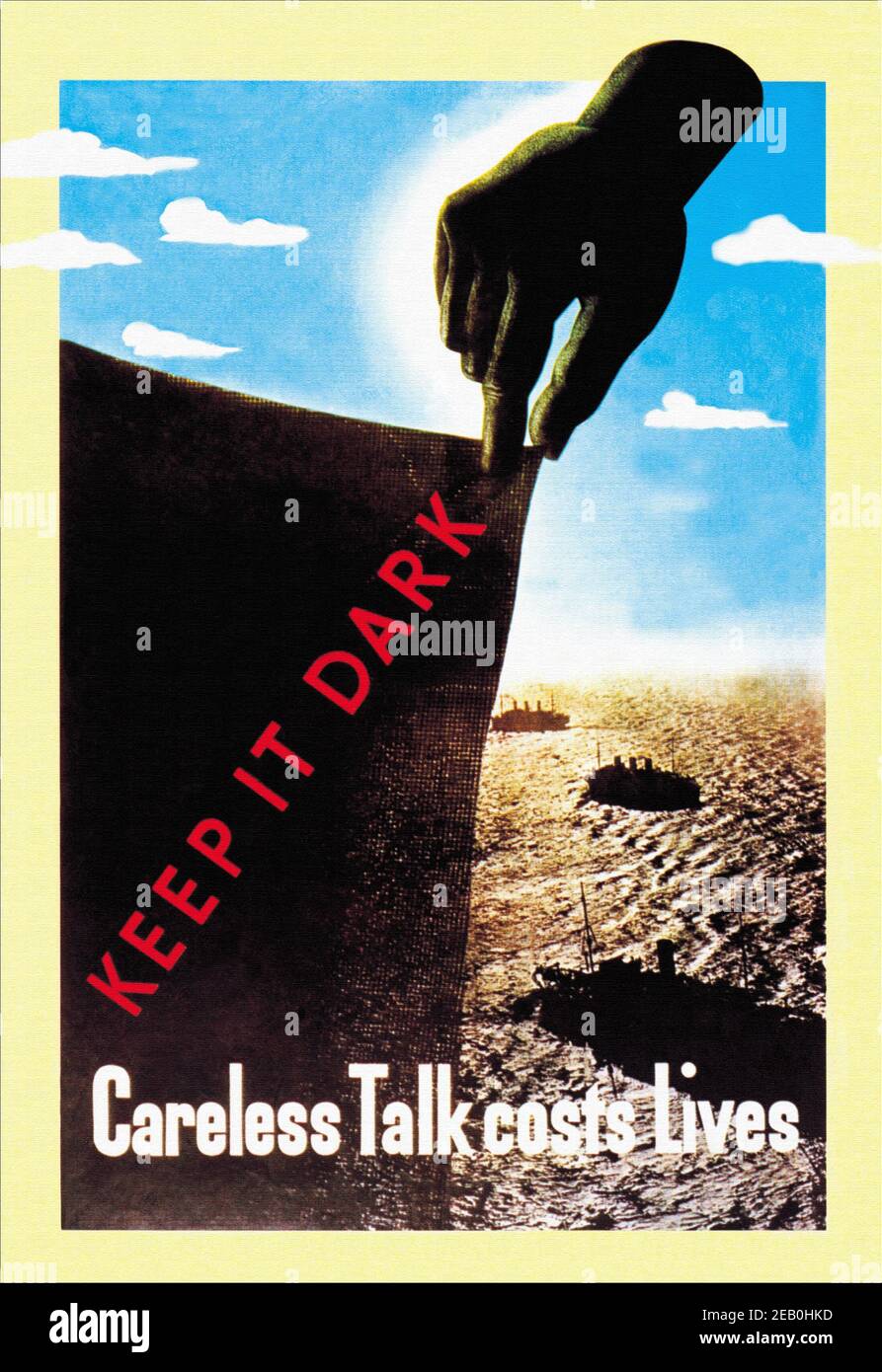 Careless Talk Costs Lives Stock Photo - Alamy