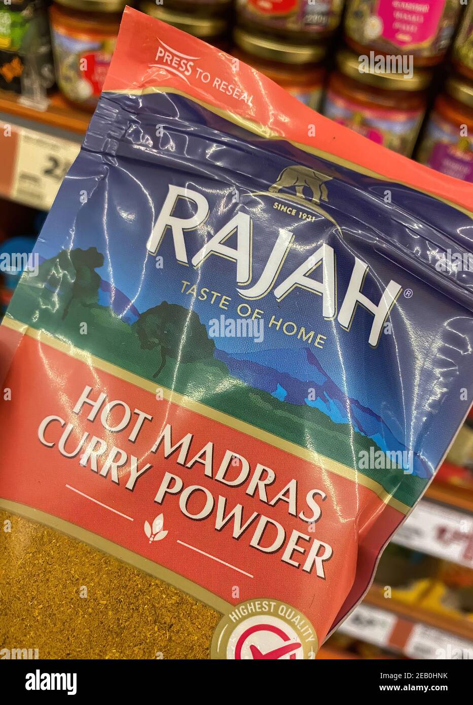 Packet of curry hi-res stock photography and images - Alamy