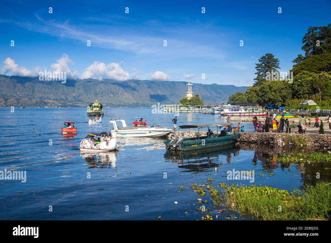 Indonesia, Sumatra, Samosir Island, Lake Toba, Parapat Stock Photo - Alamy