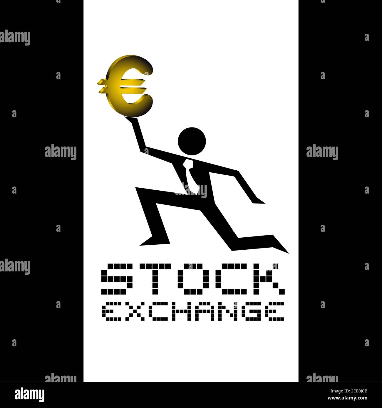 Businessman stock market Stock Vector Images - Alamy