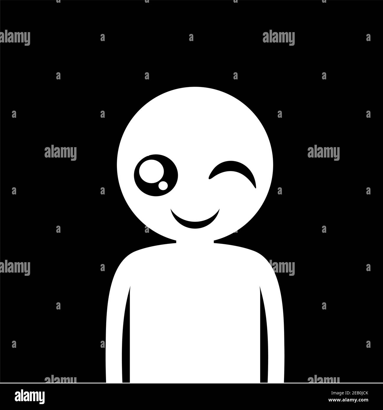 Emoji wink Stock Vector Images - Alamy