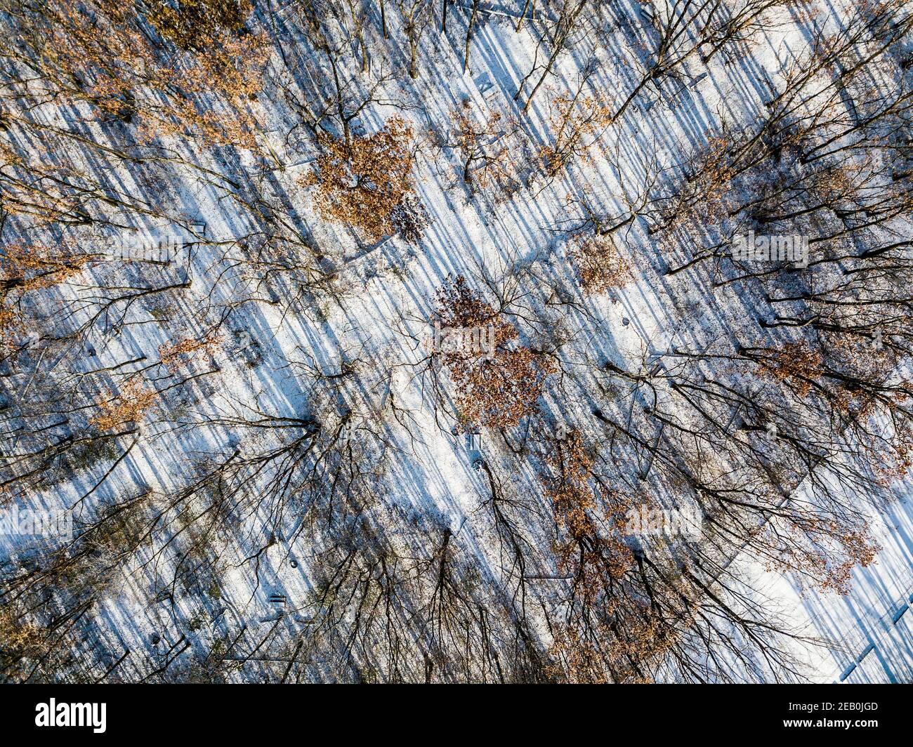 Aerial view of winter hi-res stock photography and images - Alamy