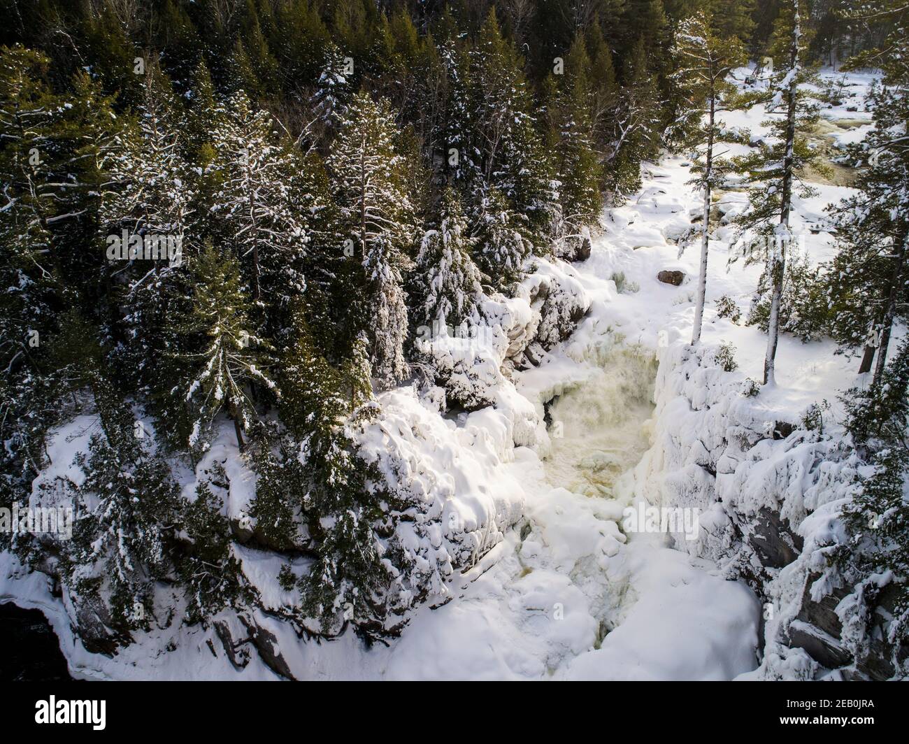 Icy river and snow and aerial hi-res stock photography and images - Alamy