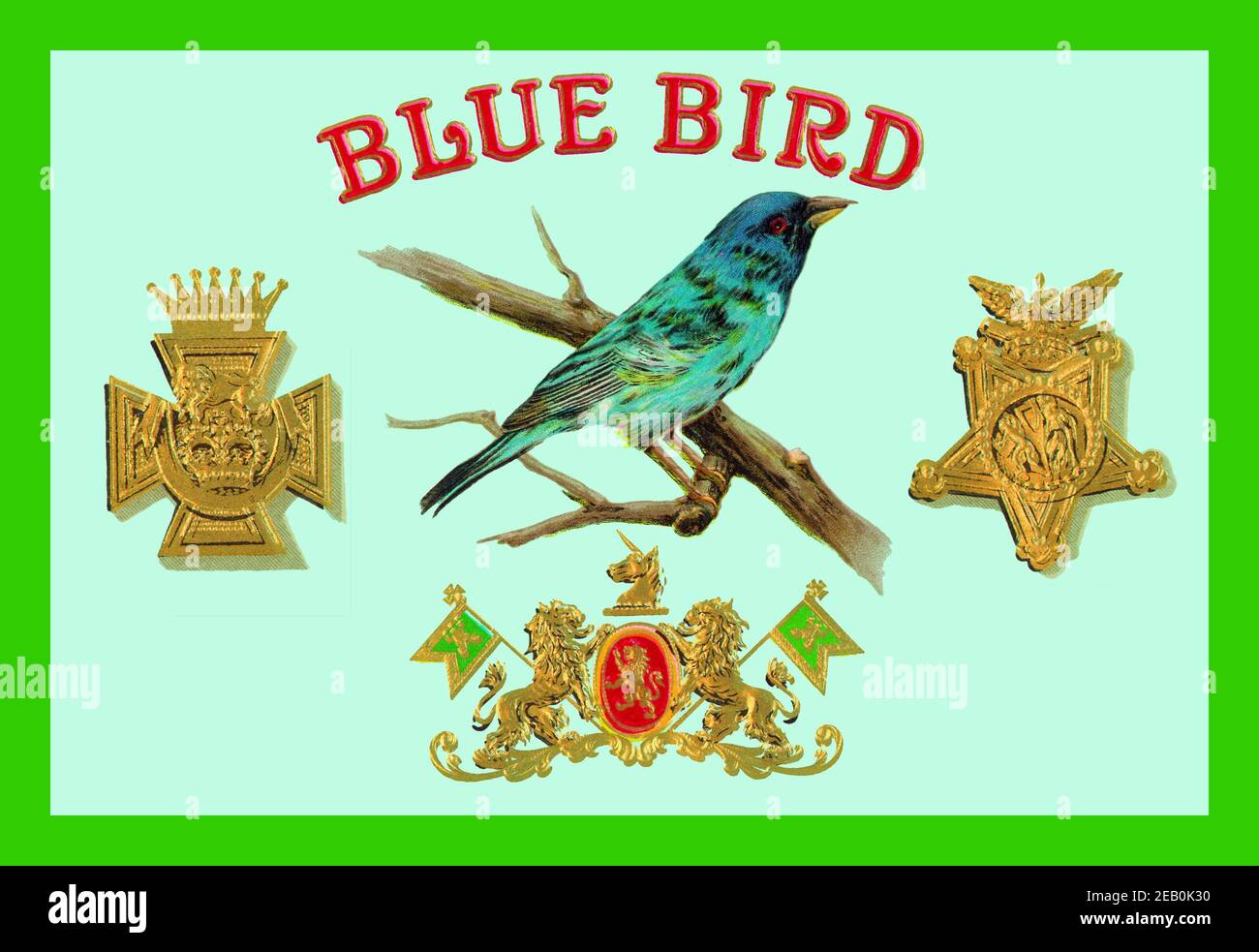 Blue Bird Cigars Stock Photo - Alamy