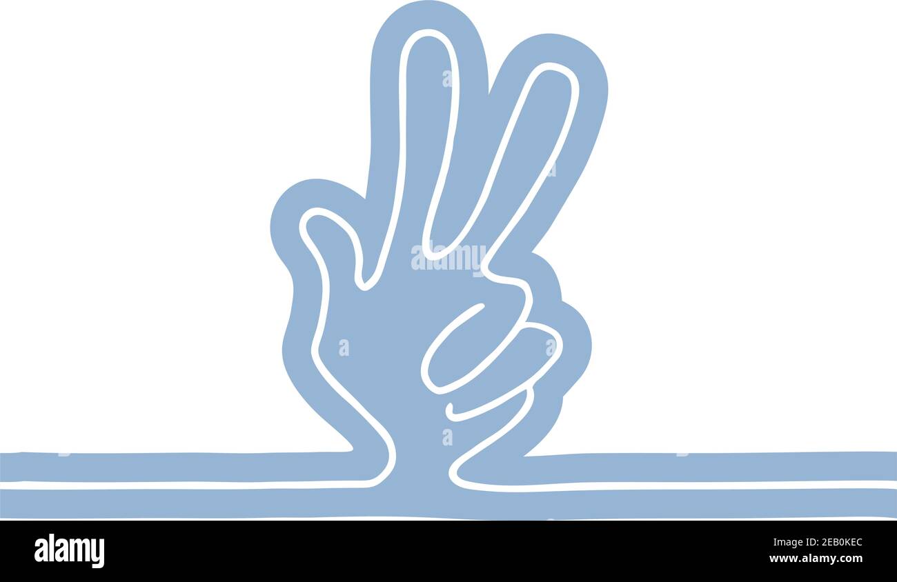 Victory symbol Stock Vector Images - Alamy