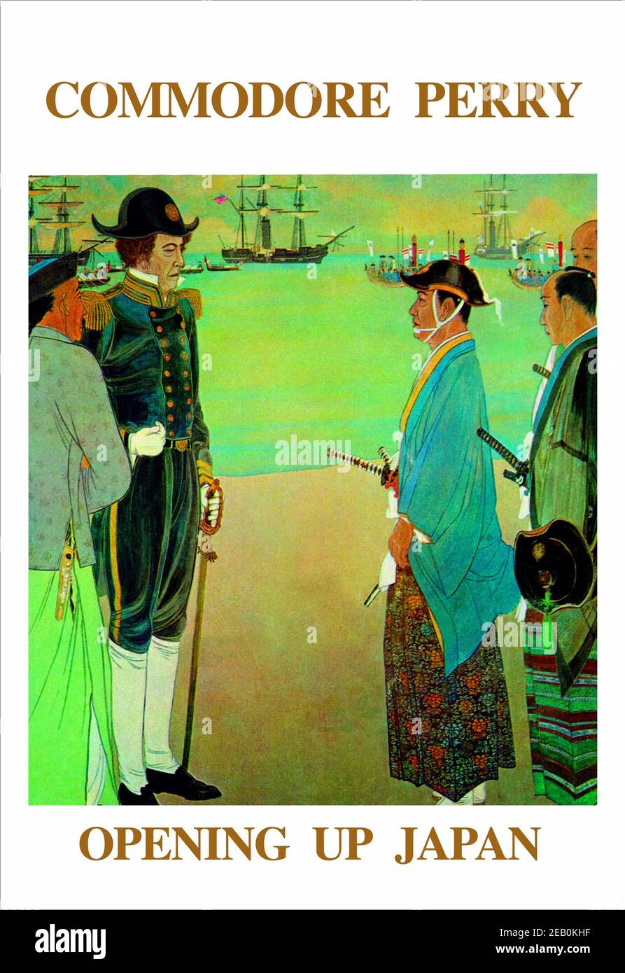 Commodore Perry - Opening Up Japan Stock Photo - Alamy