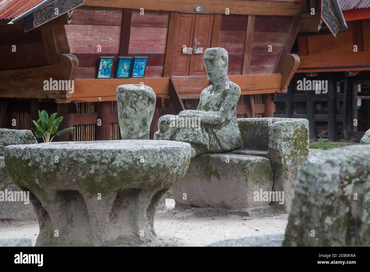 Indonesia, Sumatra, Samosir Island, Lake Toba, Ambarita, Siallagan ...