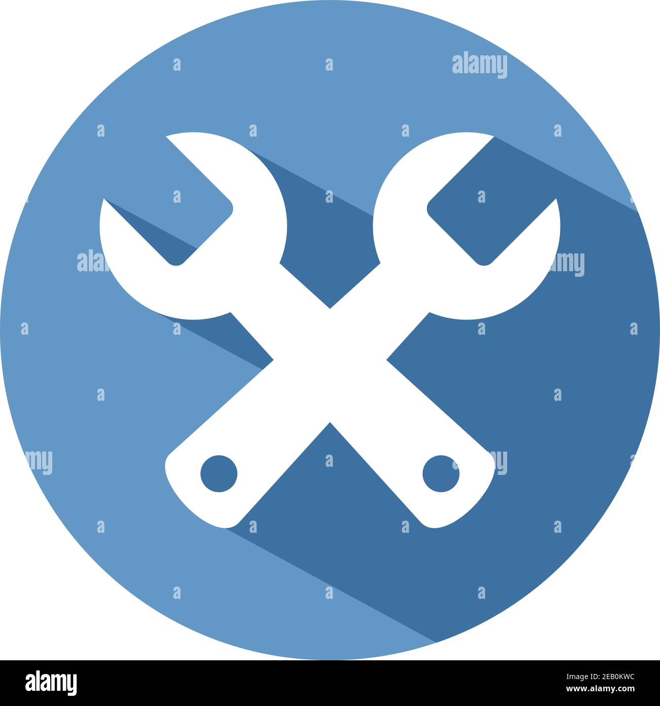 Spanner icon vector vectors hi-res stock photography and images - Alamy