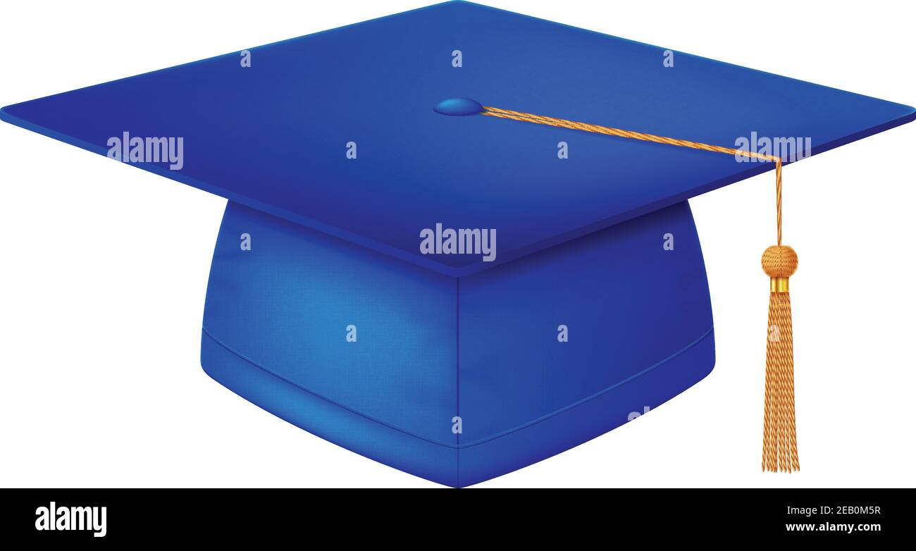 Mortarboard isolated on white. Vector illustration Stock Vector Image ...