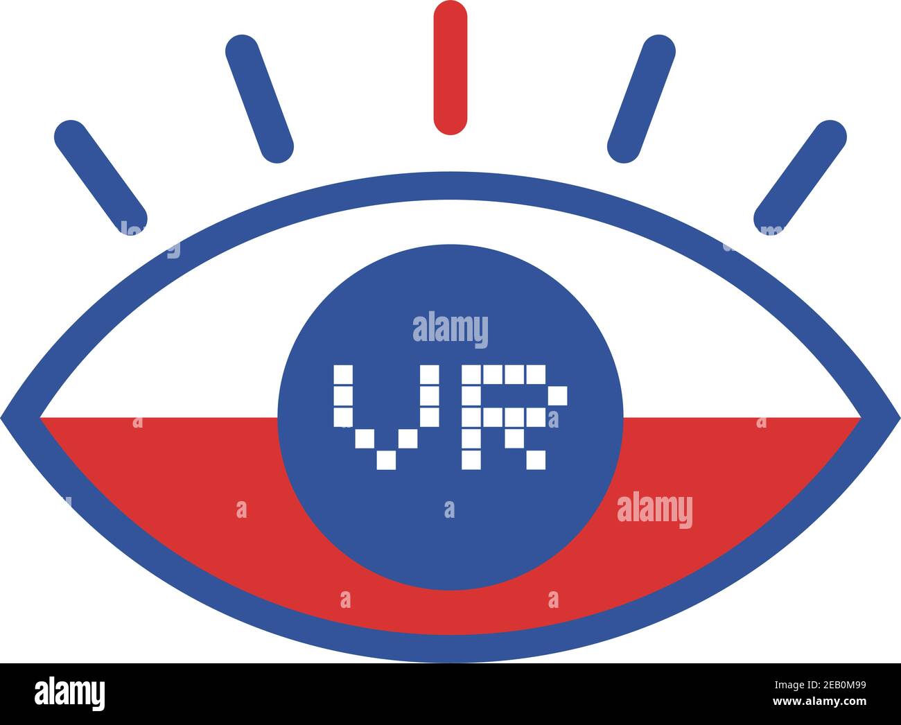 Virtual reality eye icon Cut Out Stock Images & Pictures - Alamy