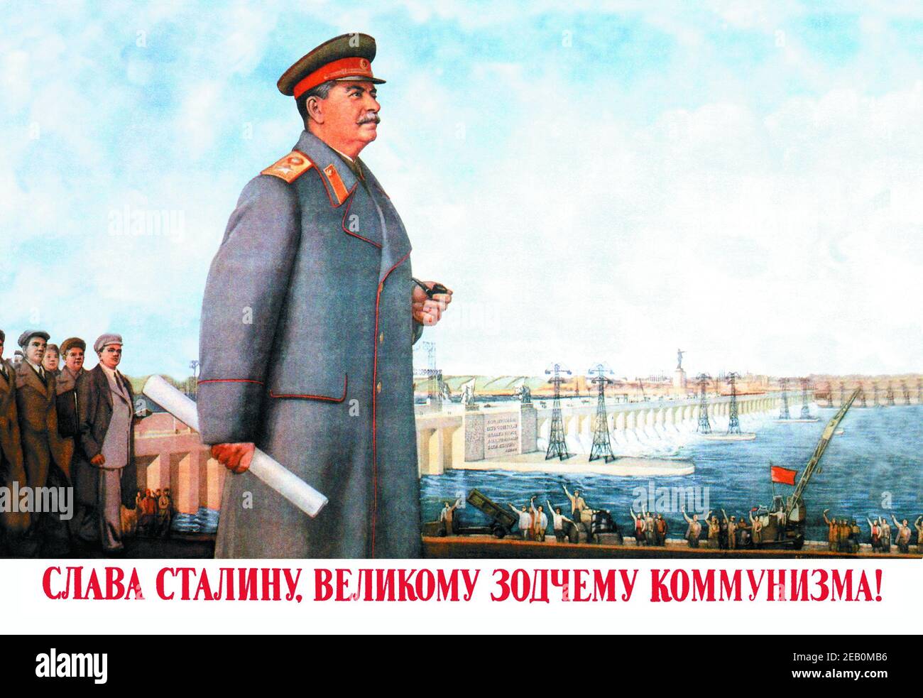 Long Live Stalin, Great Architect of Communism Stock Photo - Alamy
