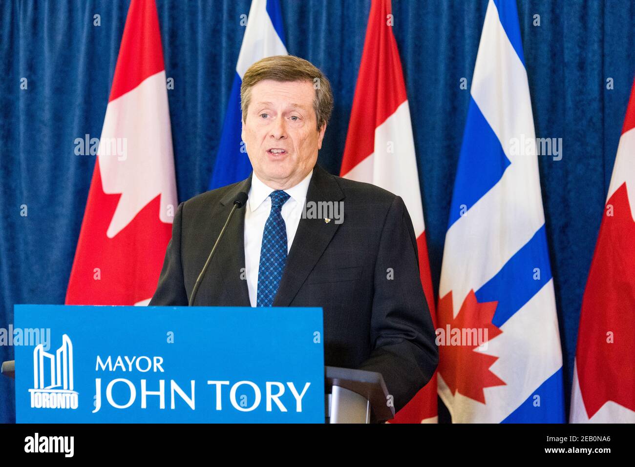 John Tory speaking in the City Hall, Toronto, Canada Stock Photo - Alamy