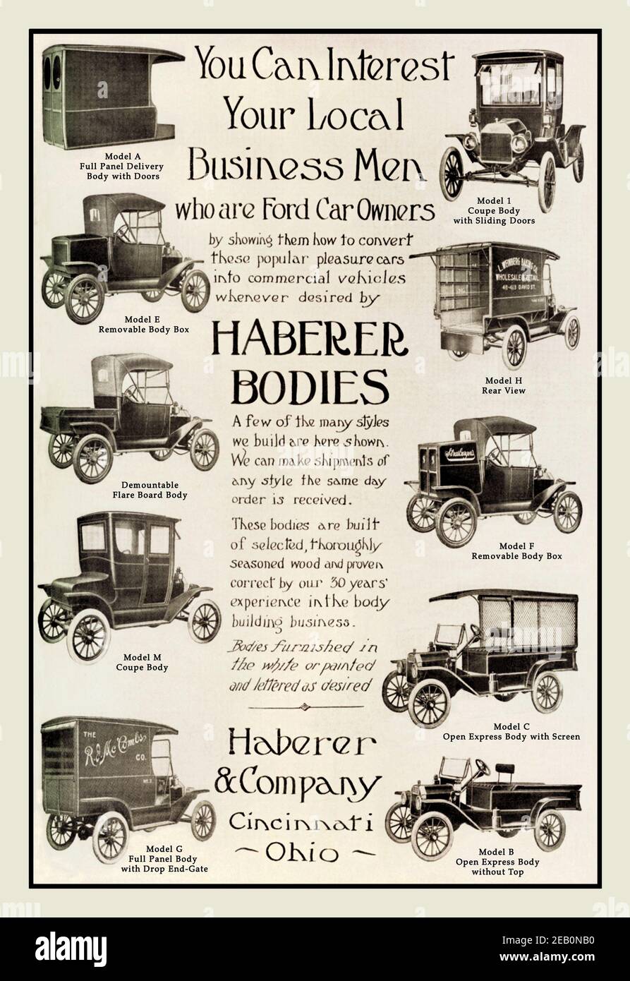 Haberer Bodies 1915 Stock Photo - Alamy