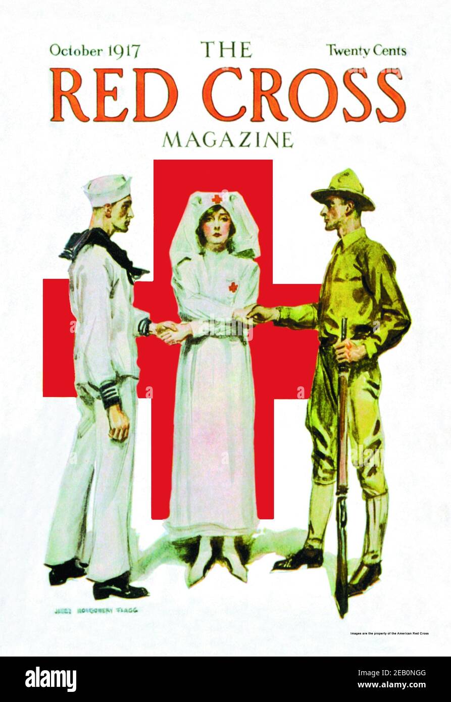 Red Cross Magazine, October 1917 1917 Stock Photo - Alamy