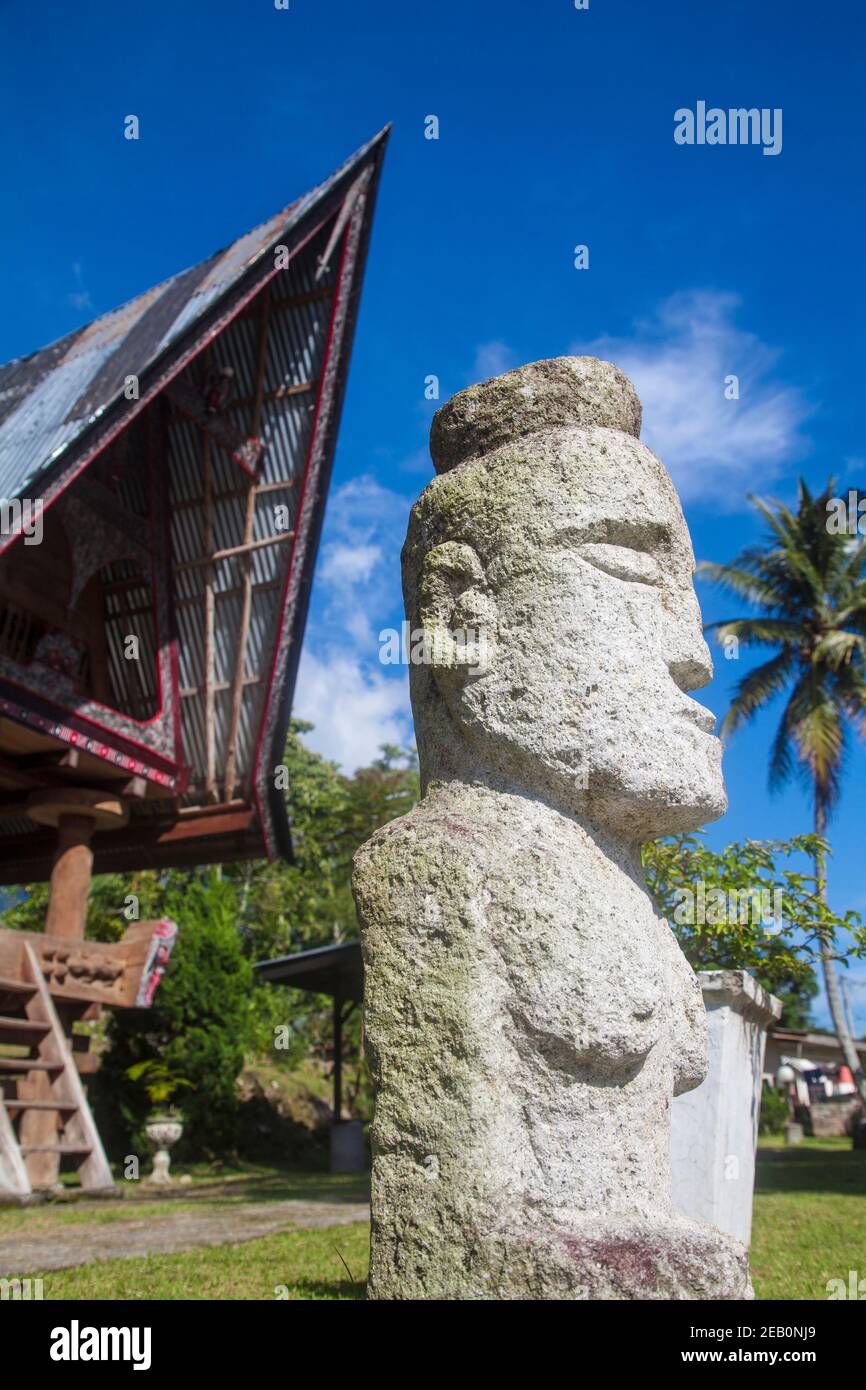 Indonesia, Sumatra, Samosir Island, Lake Toba, Ambarita, Siallagan ...