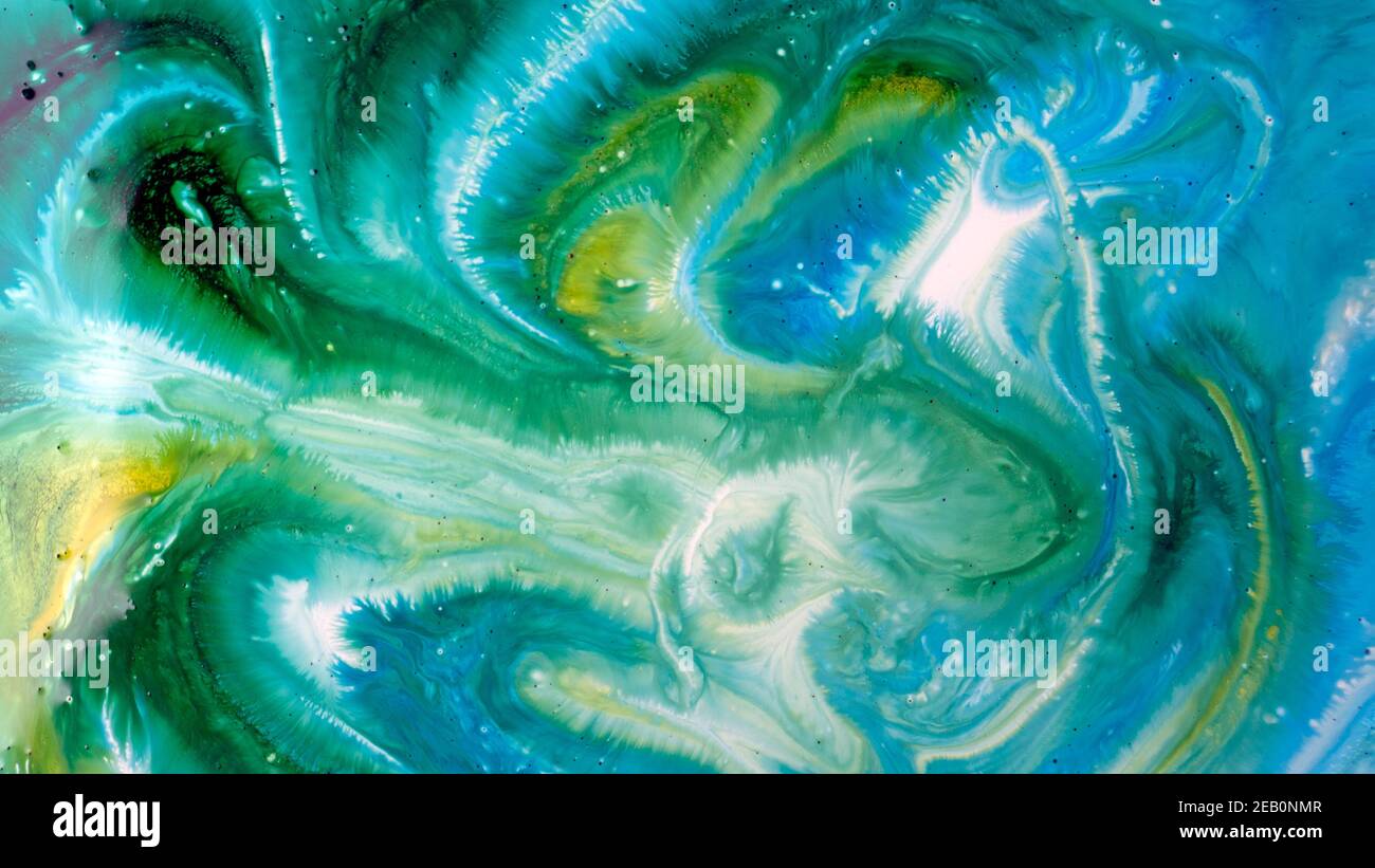 The colors of the aqueous ink are translucent. Abstract multicolored ...