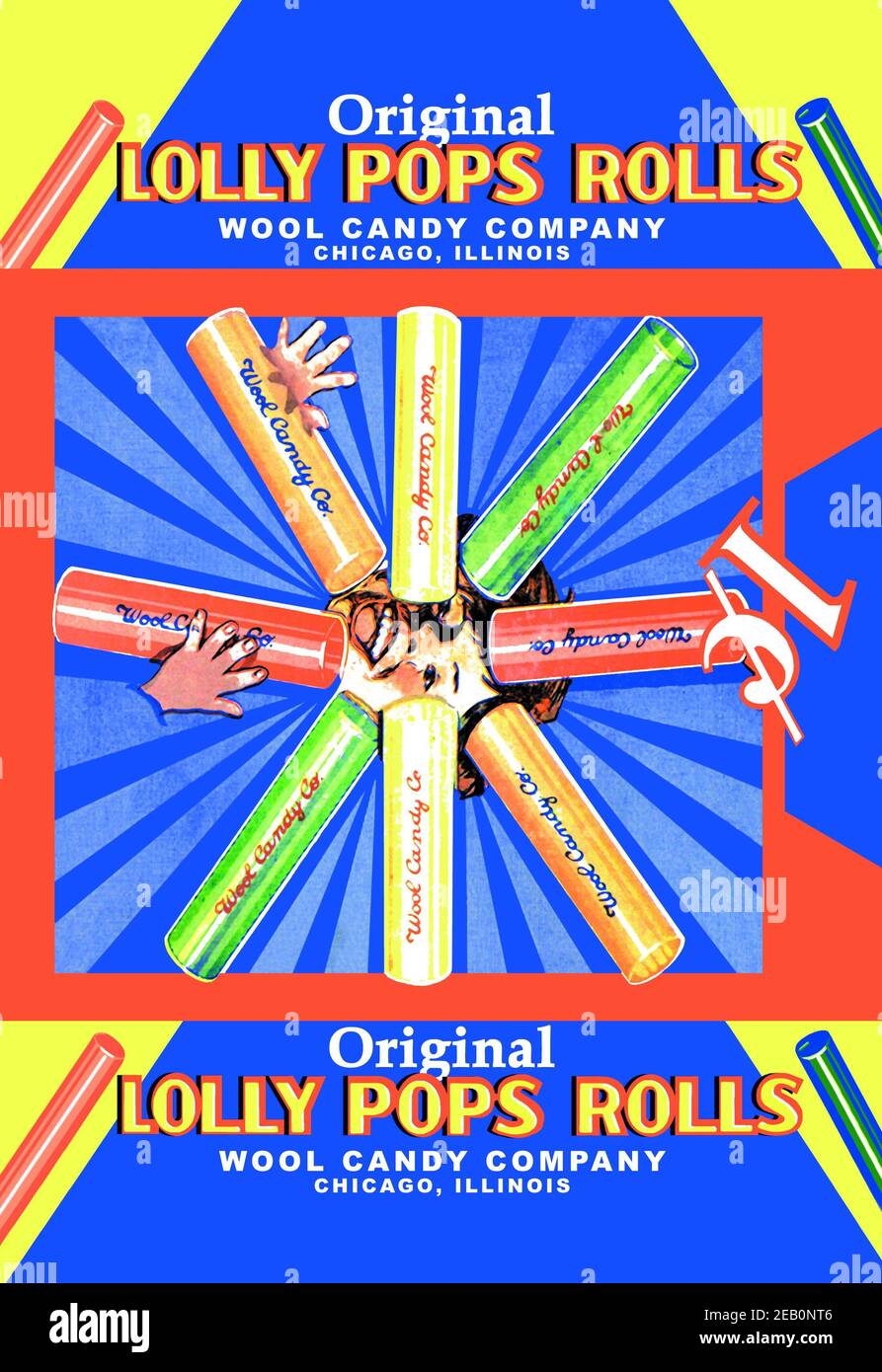 Original Lolly Pops Rolls Stock Photo - Alamy