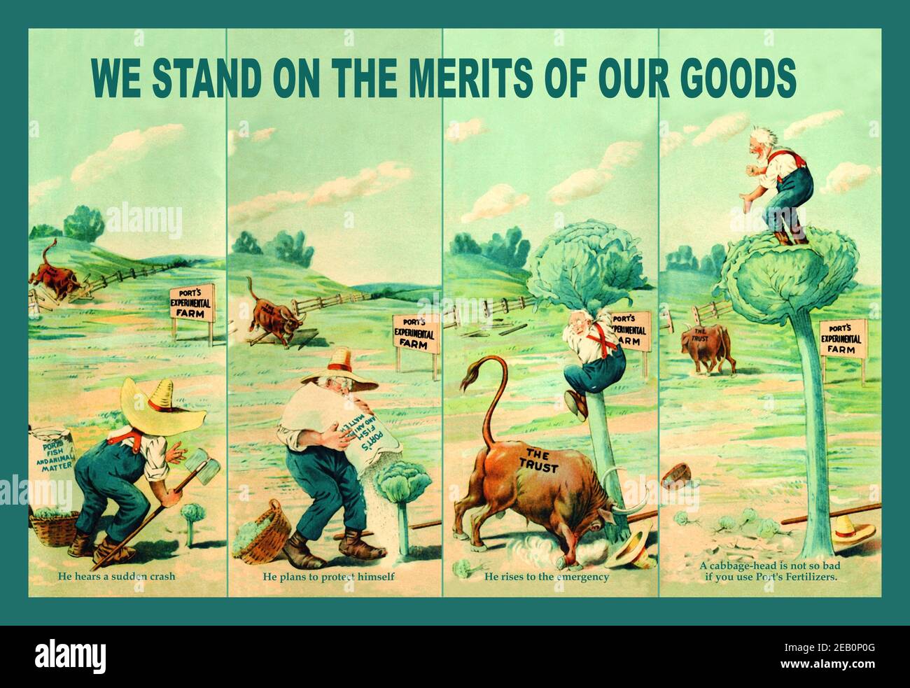 We Stand on the Merits of Our Goods Stock Photo - Alamy