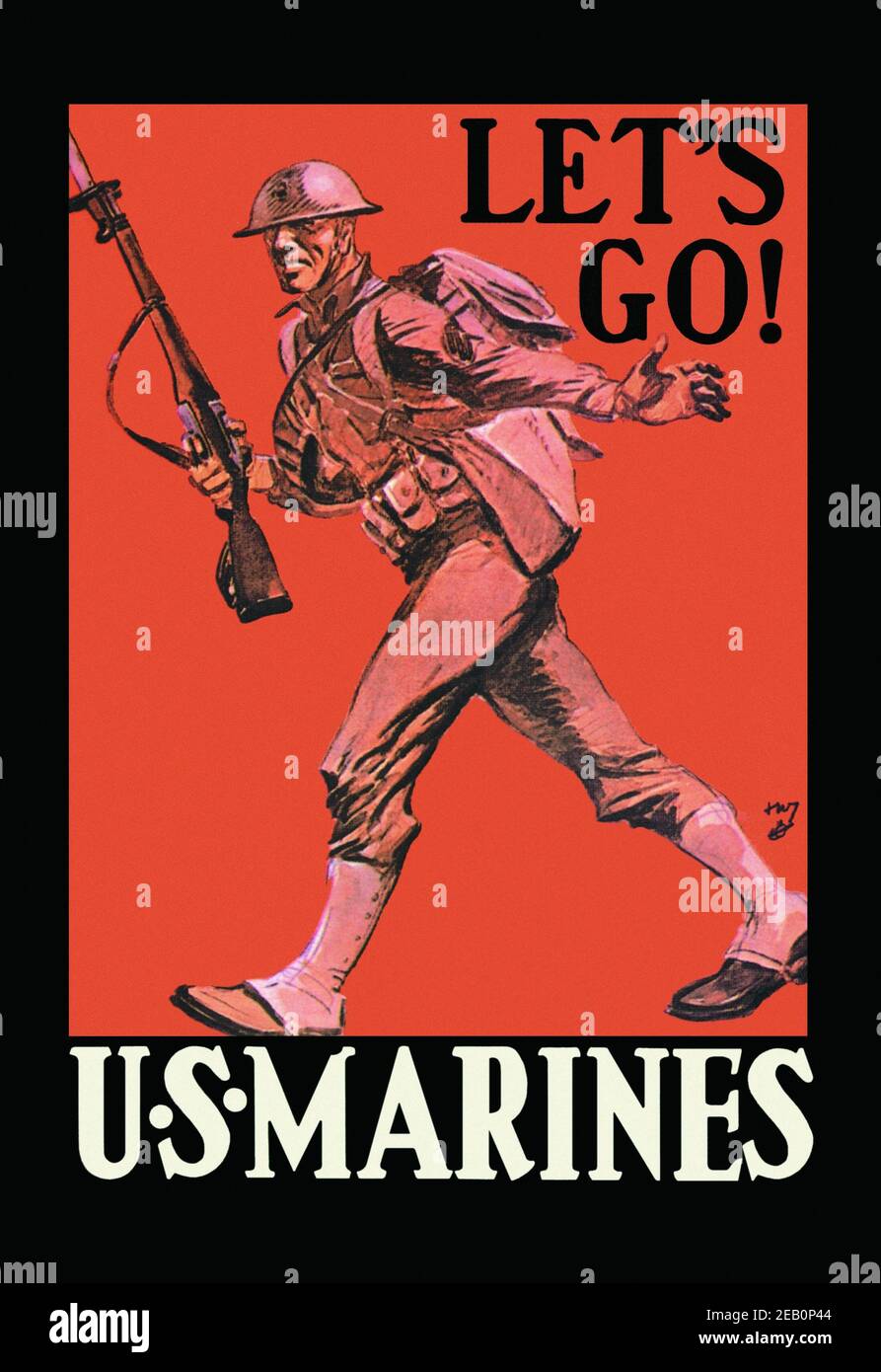 Lets go us marine soldier hi-res stock photography and images - Alamy