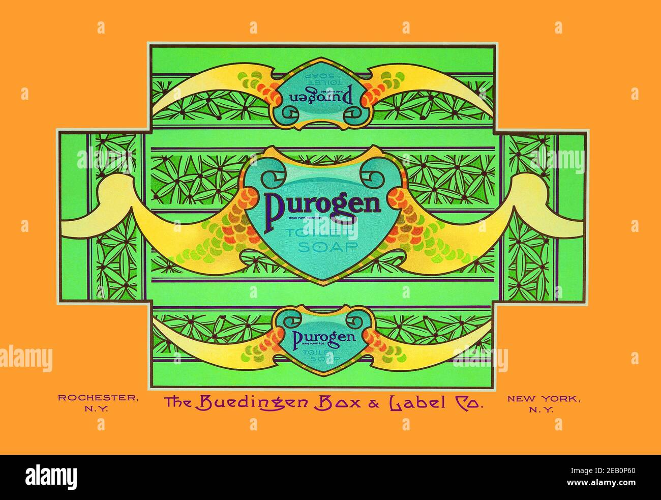 Purogen Toilet Soap 1900 Stock Photo - Alamy