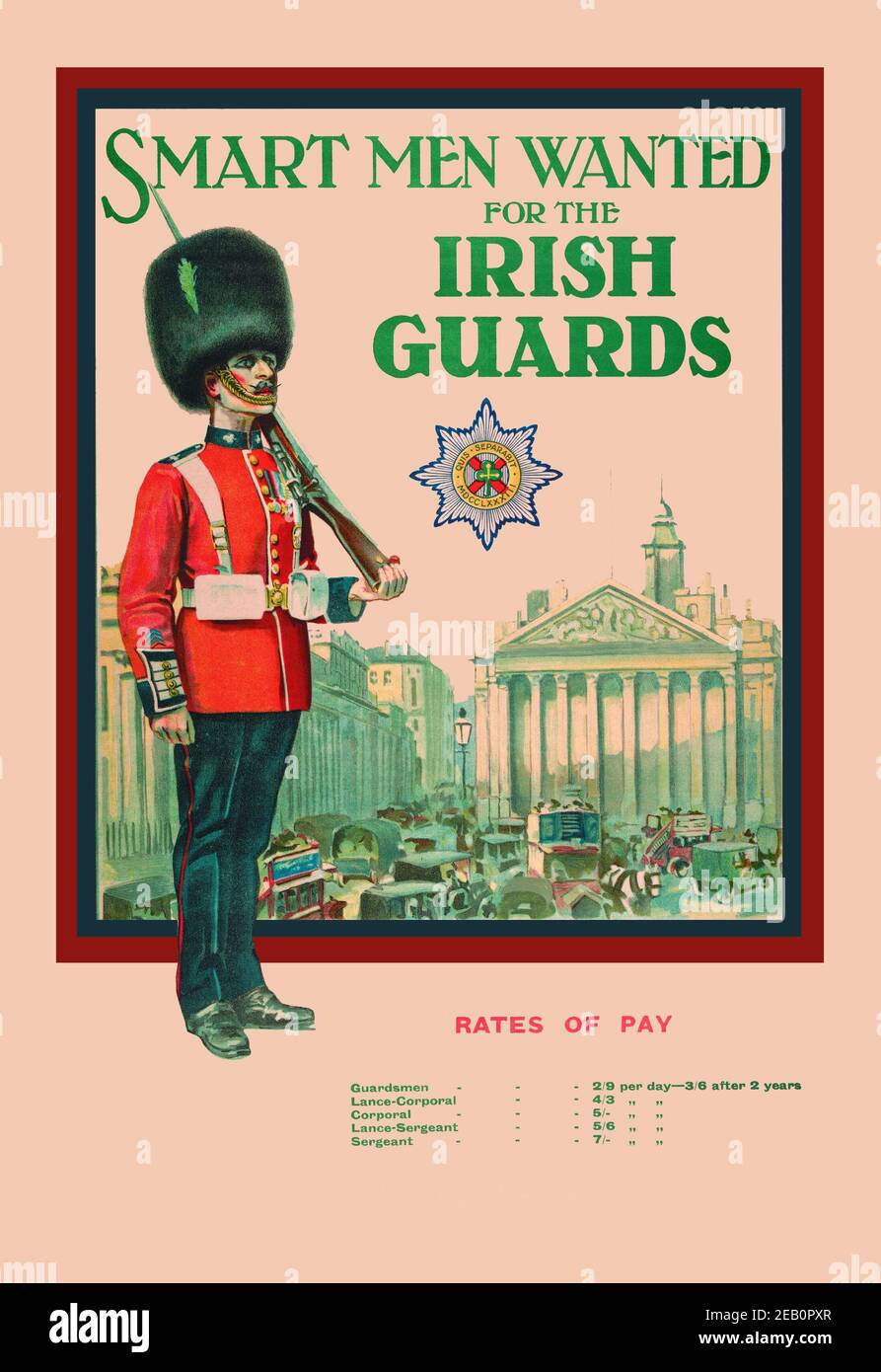 Irish Guards 1918 Stock Photo - Alamy