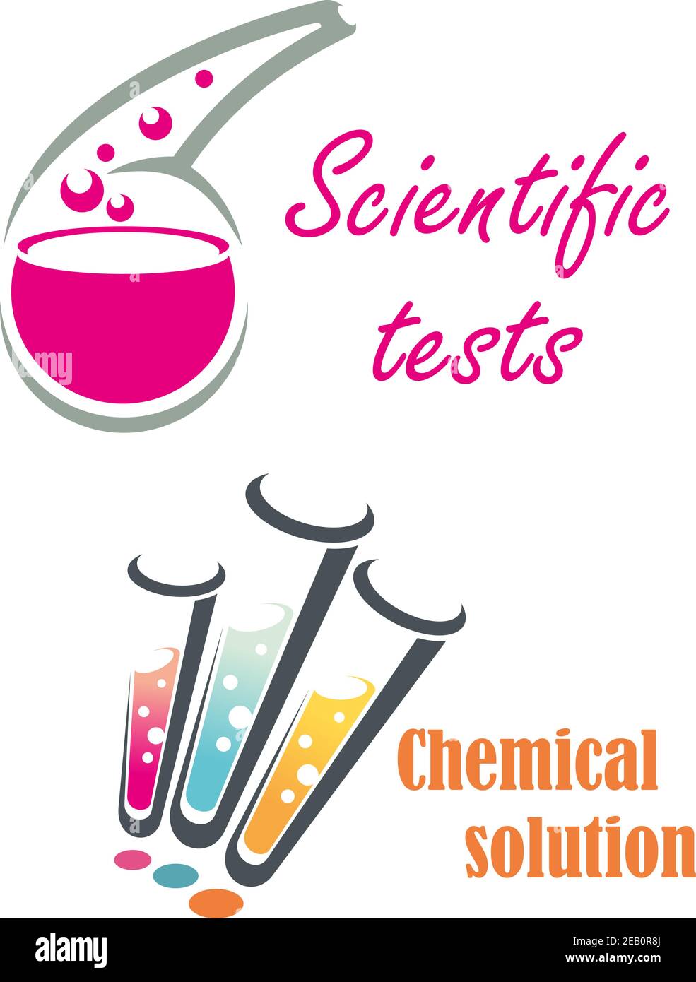 Scientist tubes liquid in Stock Vector Images - Alamy